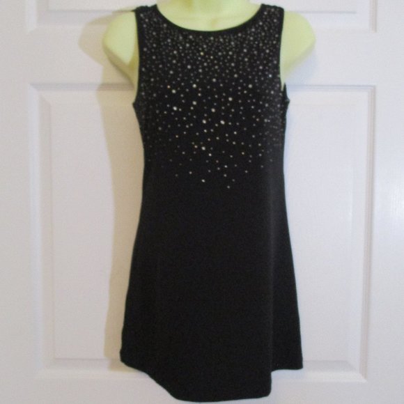 Studio Y | Tops | Scattered Rhinestone Tunic Top Asymmetric Cutout Back ...